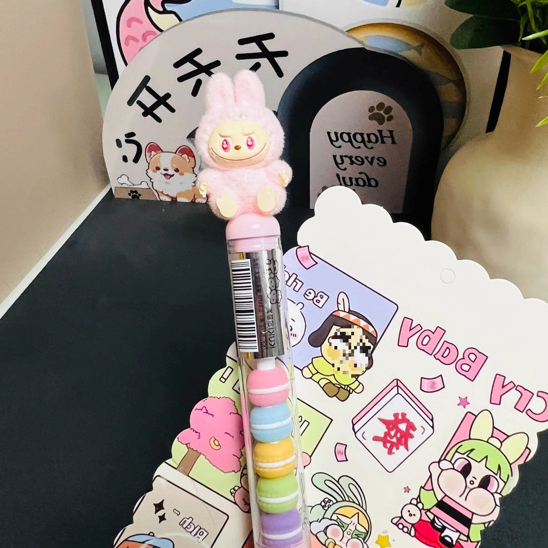 Labubu Flocking Deco Gel Pen – Disco Brooklyn